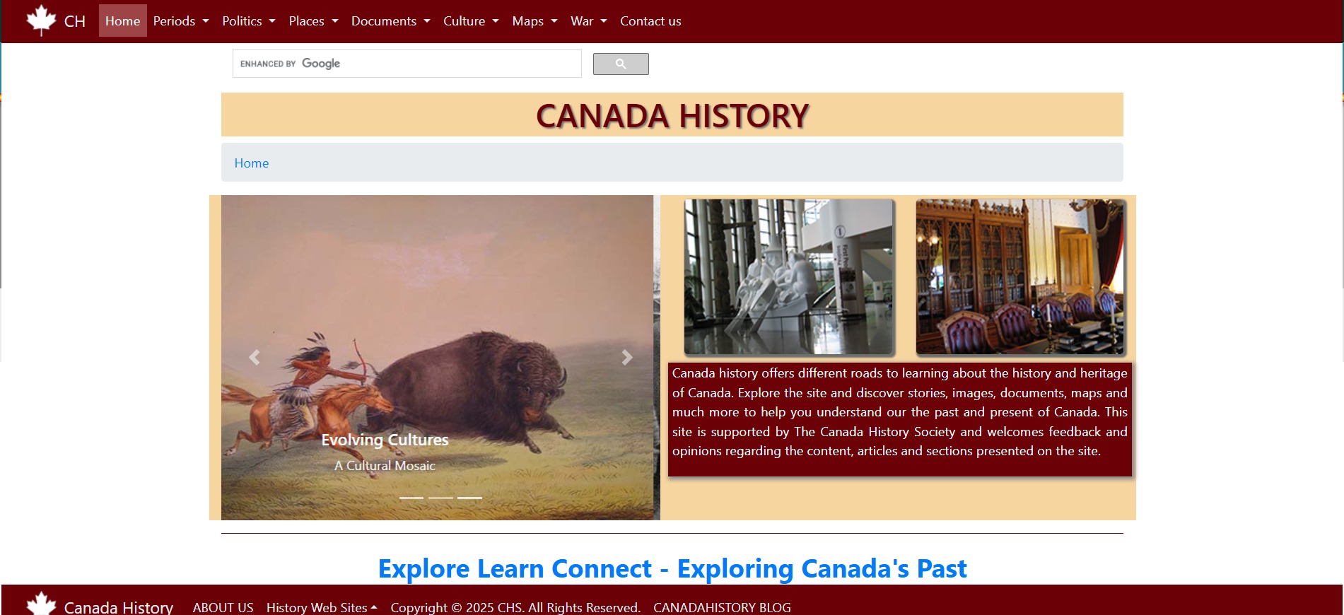 Websites - Canada History Society